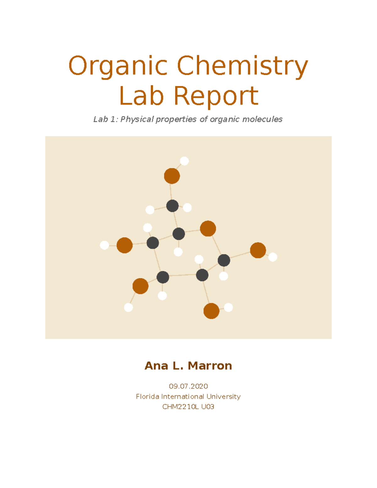 Lab Report 1 - Boiling point, melting point and solubility lab ...