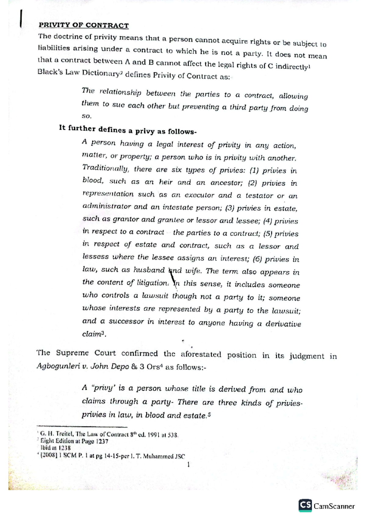 PRIVITY OF CONTRACT: Understanding Third Party Rights and Exceptions ...
