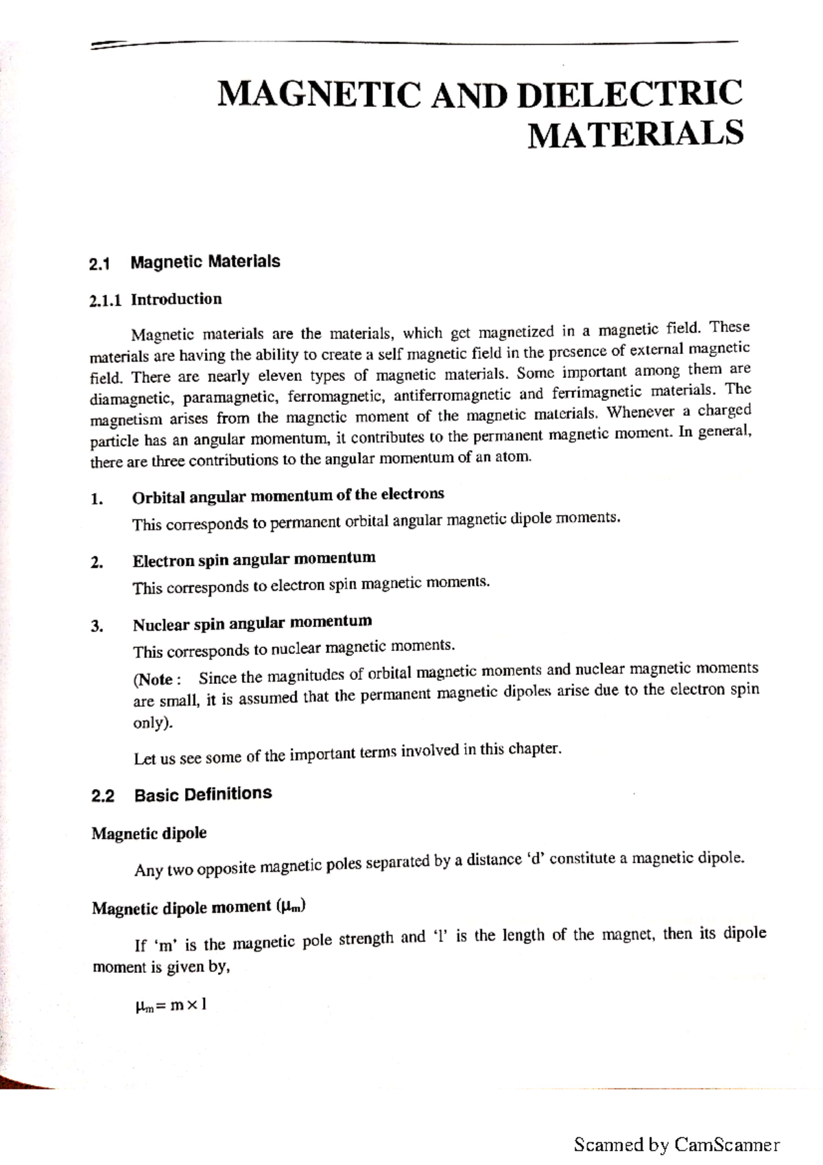 Magnetic Materials and Dielectrics: A Comprehensive Overview for Materials Science - Studocu