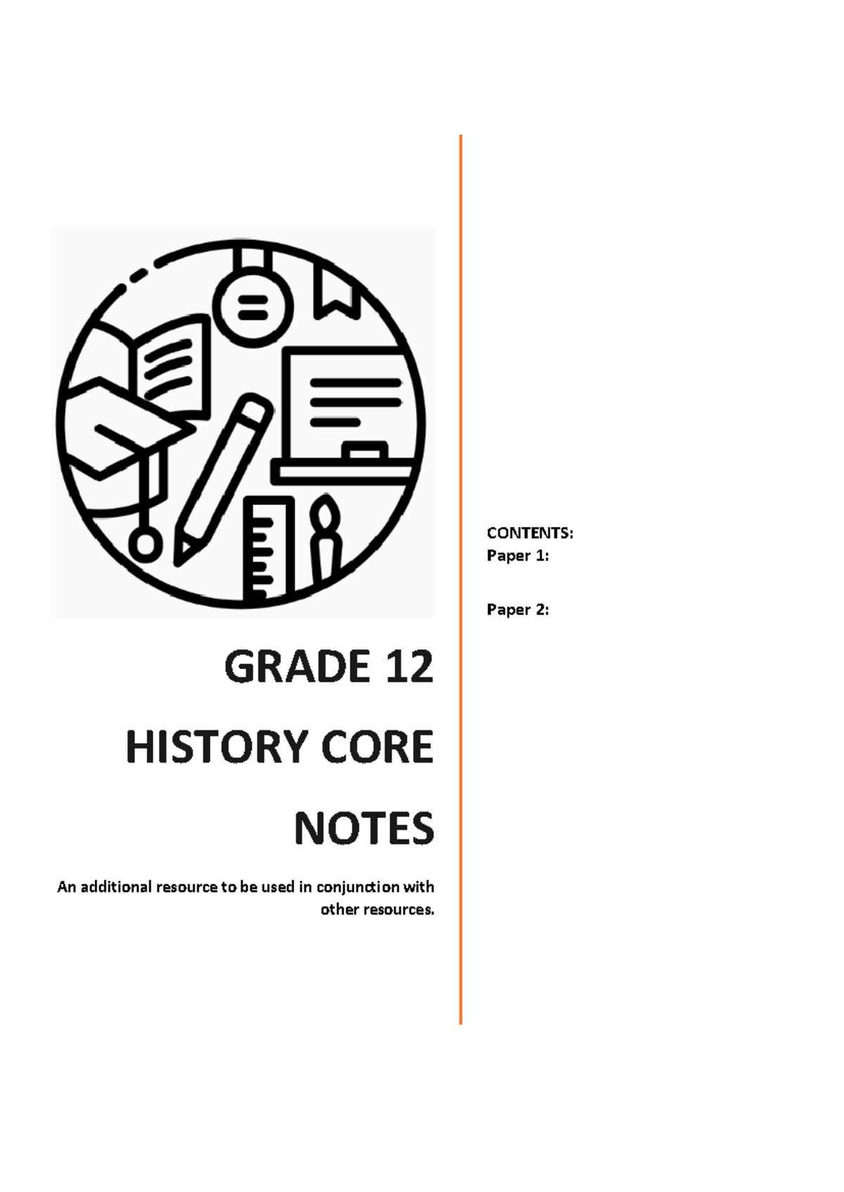 Grade 12 History Core Notes 2021: Cold War and Civil Rights Movement ...