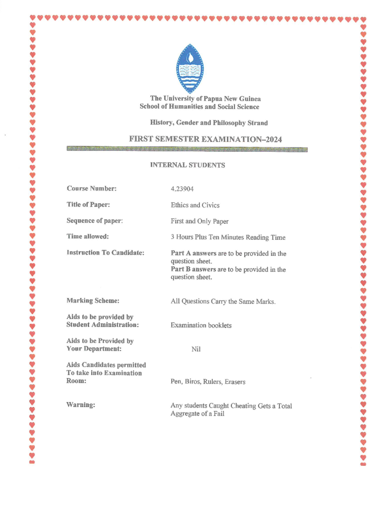 4.23904 Ethics and Civics Final Exam Guidelines 2024 - Studocu