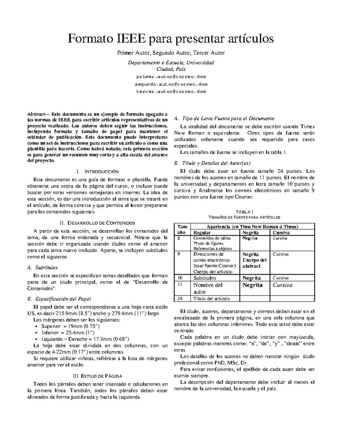 Formato IEEE para Artículos Académicos - Guía Completa - Studocu