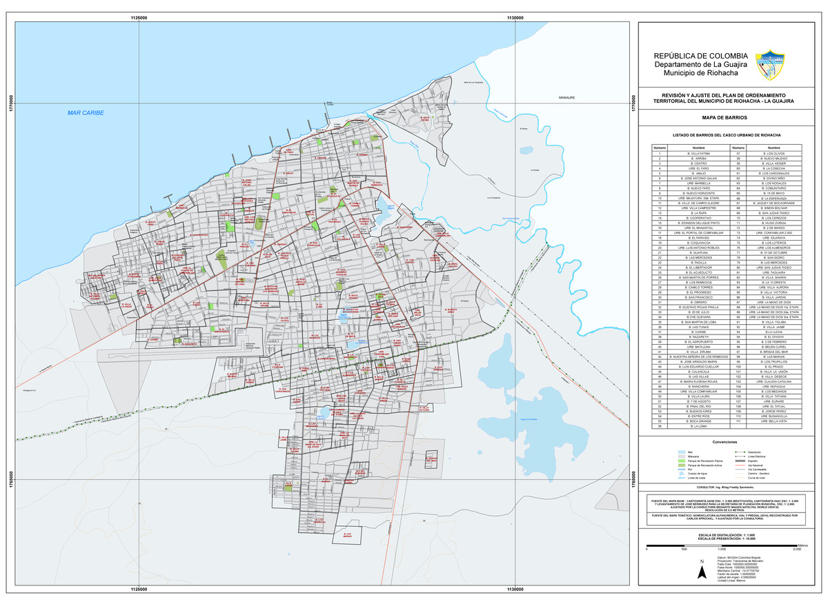 MAPA DE Barrios - Mapa cucuta - Linea Alta tensón a Maicao- Linea Alta ...