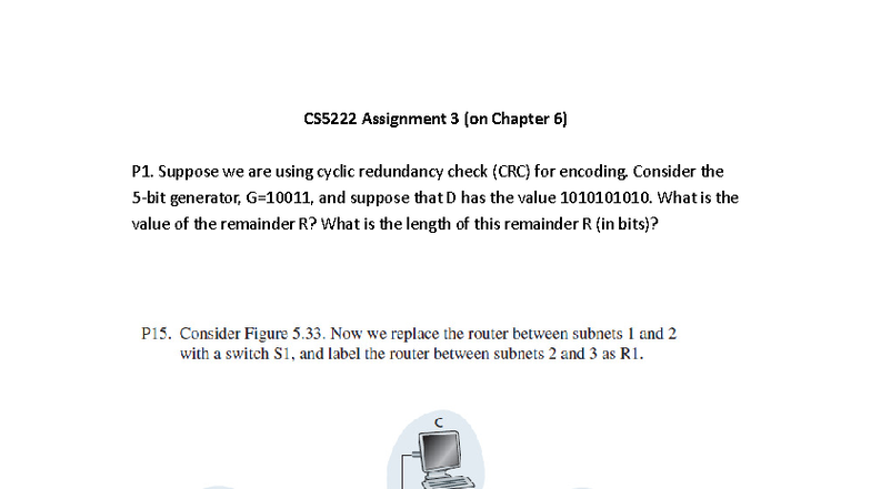 CS5222 Assignment 3: CRC Encoding and IP Datagram Analysis - Studocu