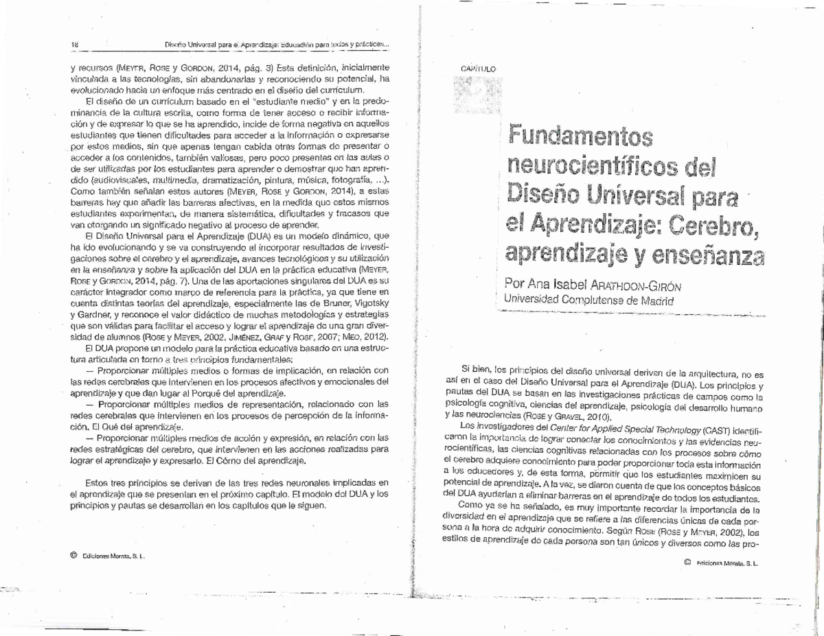 Lectura 1 (22) 063945 - TEMA DISEÑO UNIVERSAL - 18 Diseño Universal ...