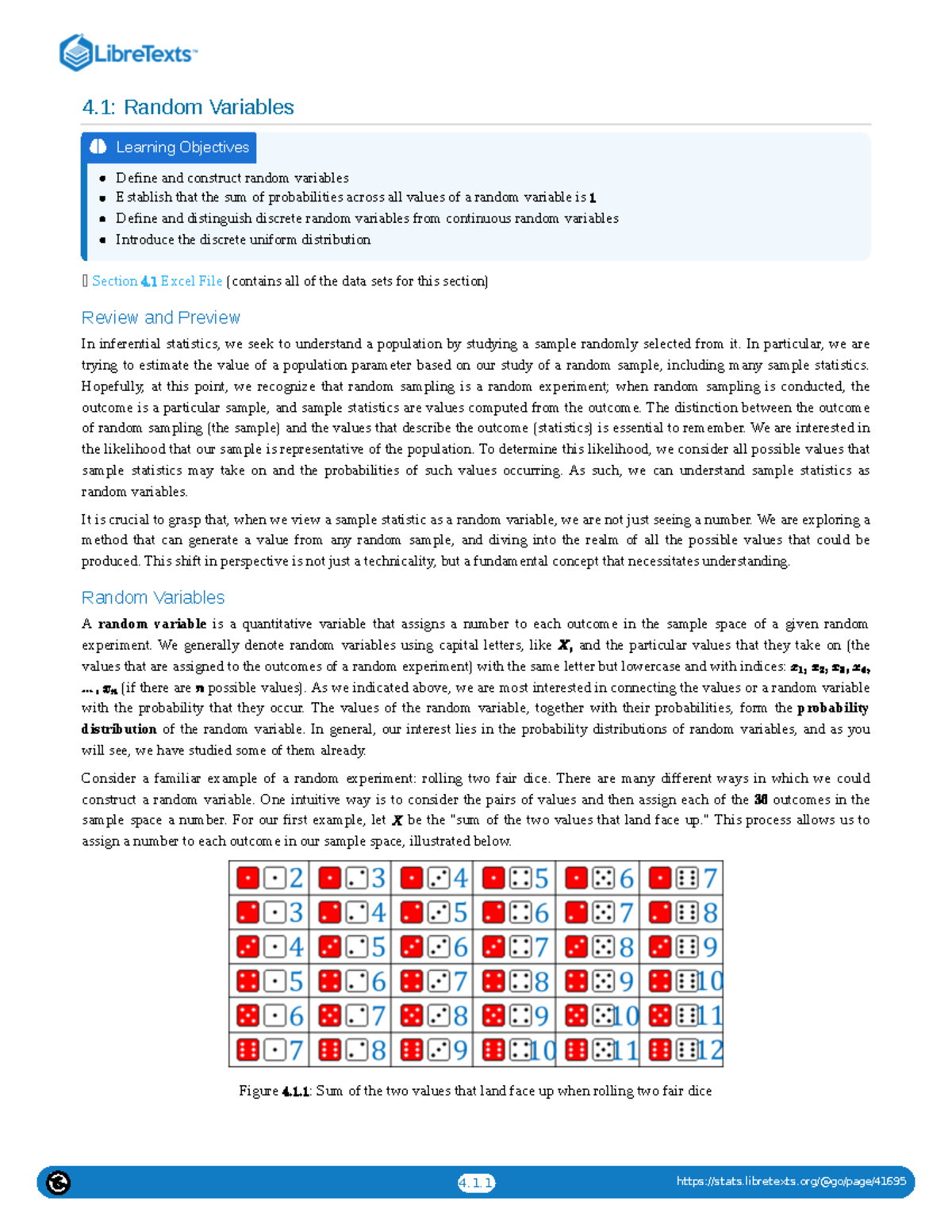 4.1: Understanding Random Variables and Their Distributions in Statistics - Studocu