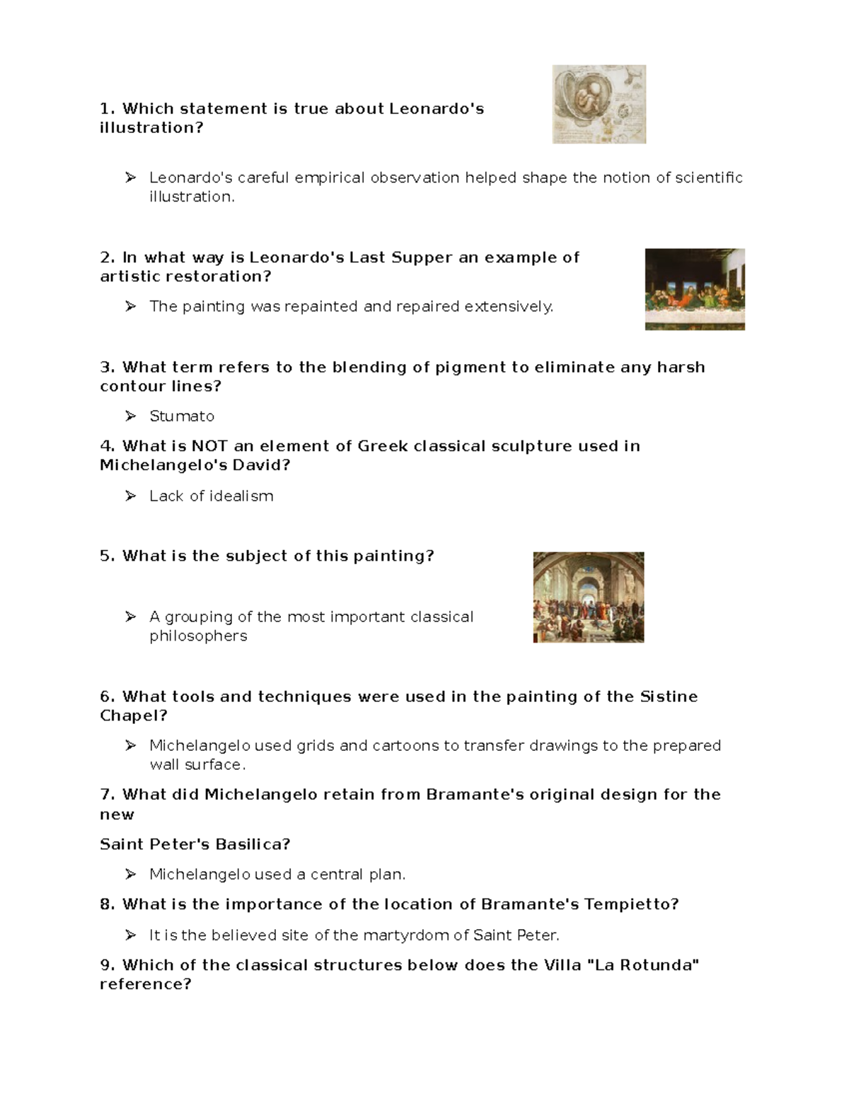 ART History II Final Exam Challenge Questions and Answers - Studocu