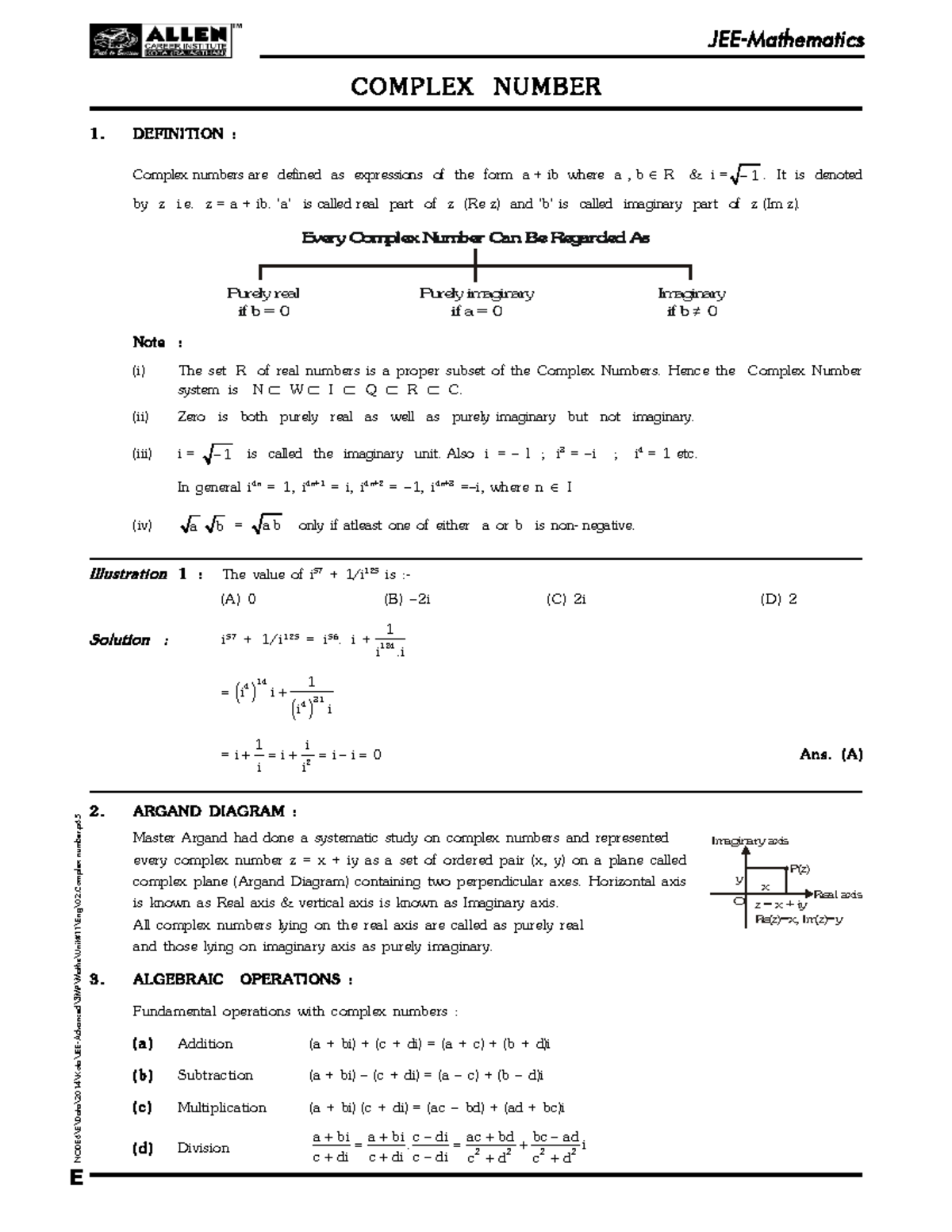 Complex Numbers: Definitions, Operations, and Applications (MATH101 ...