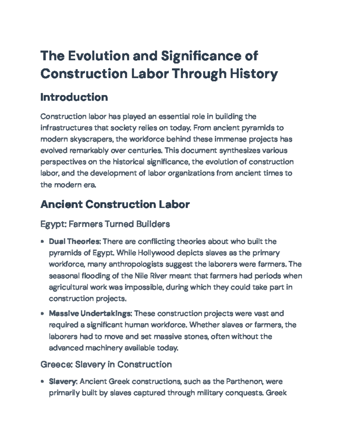 The Evolution and Significance of Construction Labor Throughout History ...
