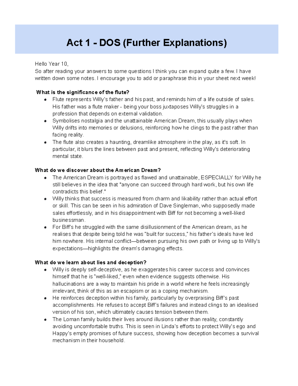 Act 1 - DOS (Further Explanations) - Act 1 - DOS (Further Explanations ...
