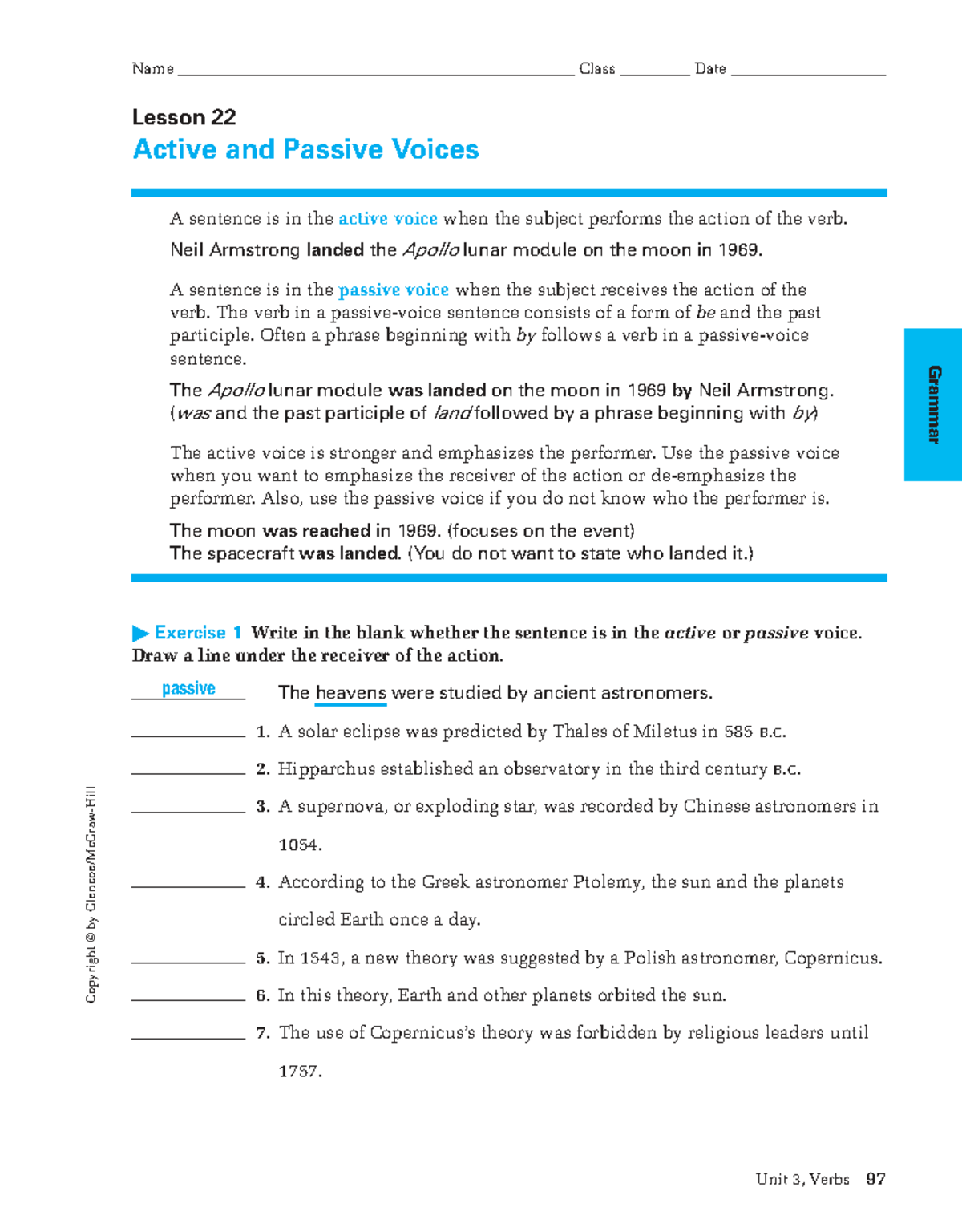 ENG101 Lesson 22: Understanding Active and Passive Voices - Studocu