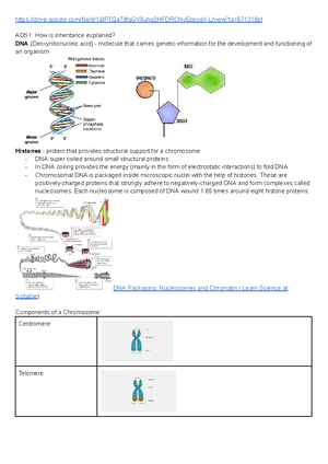 Biology- Unit 2 - Grade: 11 - Victorian Certificate of Education - Studocu