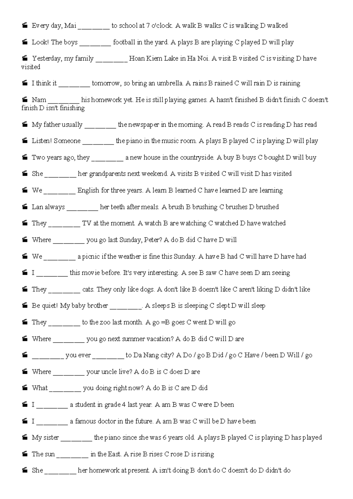 English Grammar Quiz - HBBBVBHBHB - Studocu
