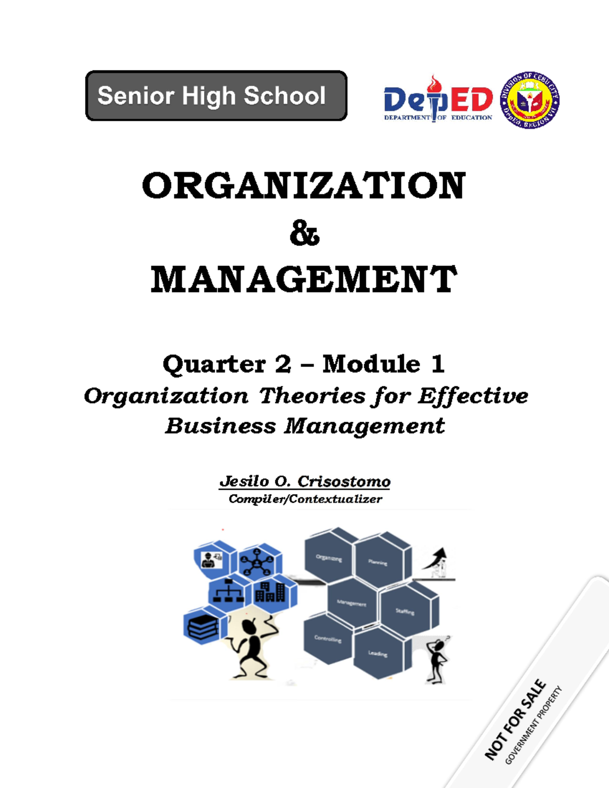 Organization and Management Q4 - Module 1: Business Theories Overview ...