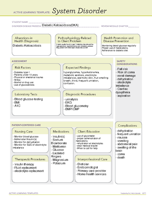 Hemolytic Reaction ATI System Disorder - ACTIVE LEARNING TEMPLATES ...