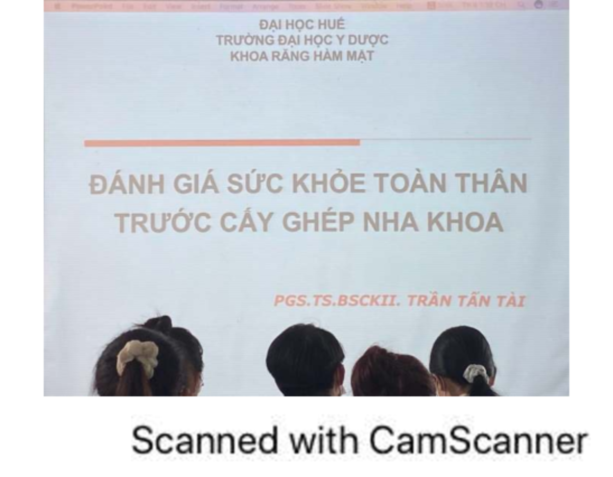 Đánh giá sức khoẻ toàn thân trước cấy gh - Giải Phẫu học - Loạn nhịp ...