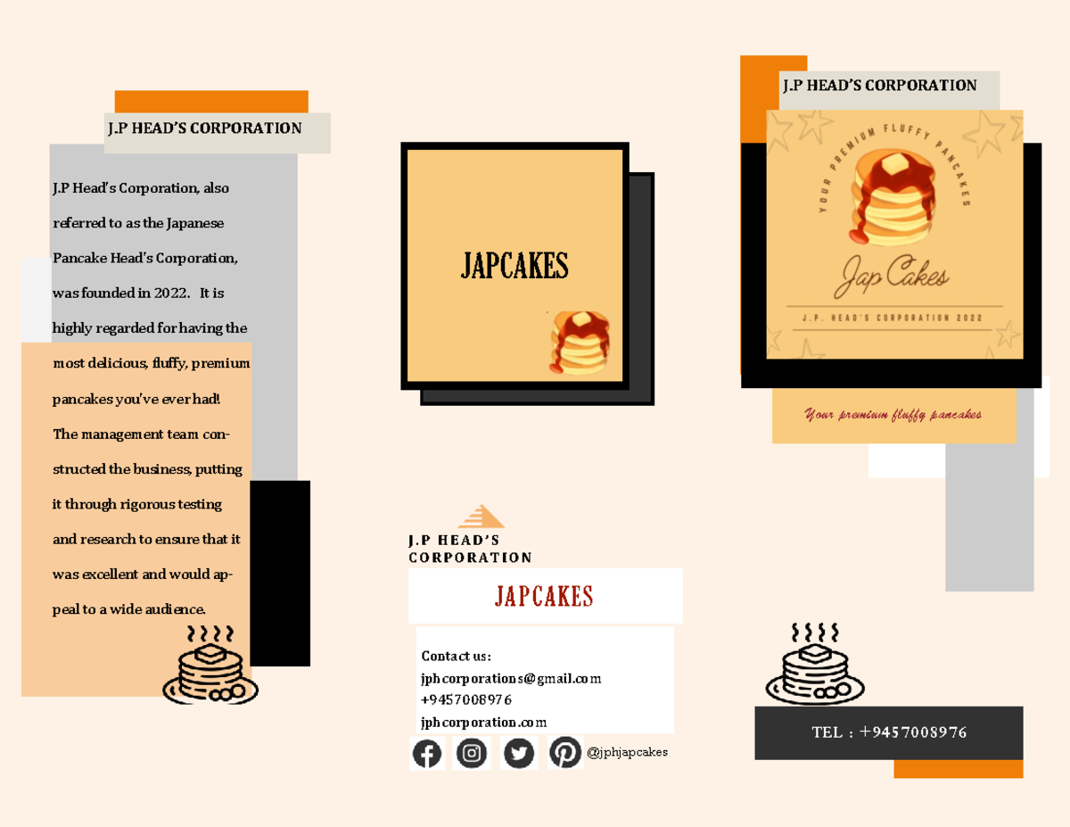 Brochure: Emptech - J.P Corporation (JAPCAKES) Overview & Contact - Studocu