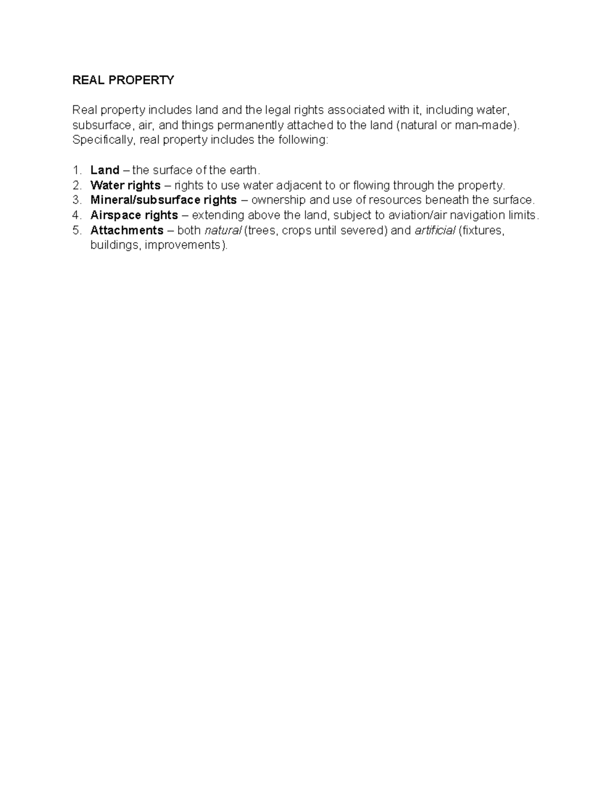 Real Property Rights: Subsurface, Airspace, & Water Rights Overview ...