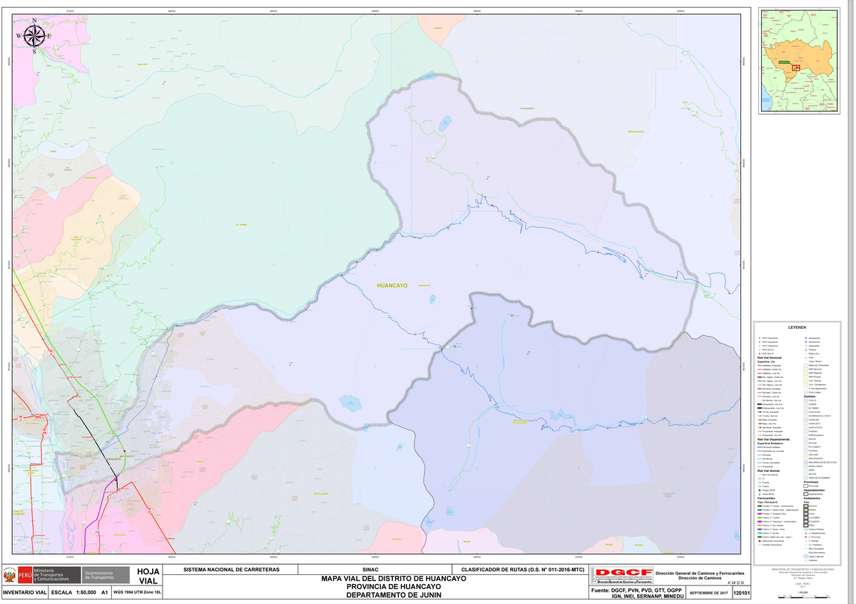 JU 12010 1 Huancayo - Mapa Vial del Distrito de Huancayo - Studocu
