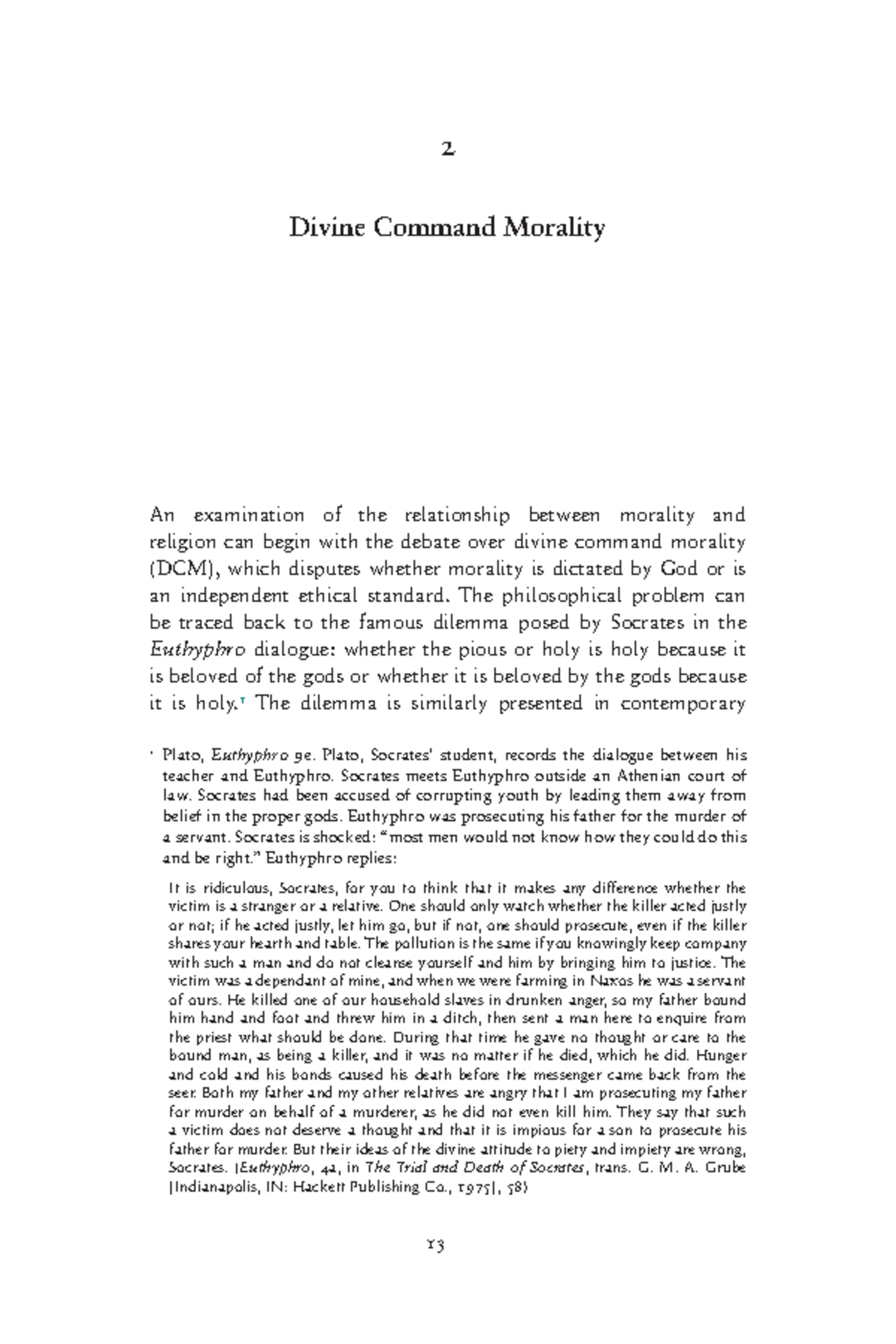 Divine Command Morality: Ethical Dilemmas in the Binding of Isaac and ...