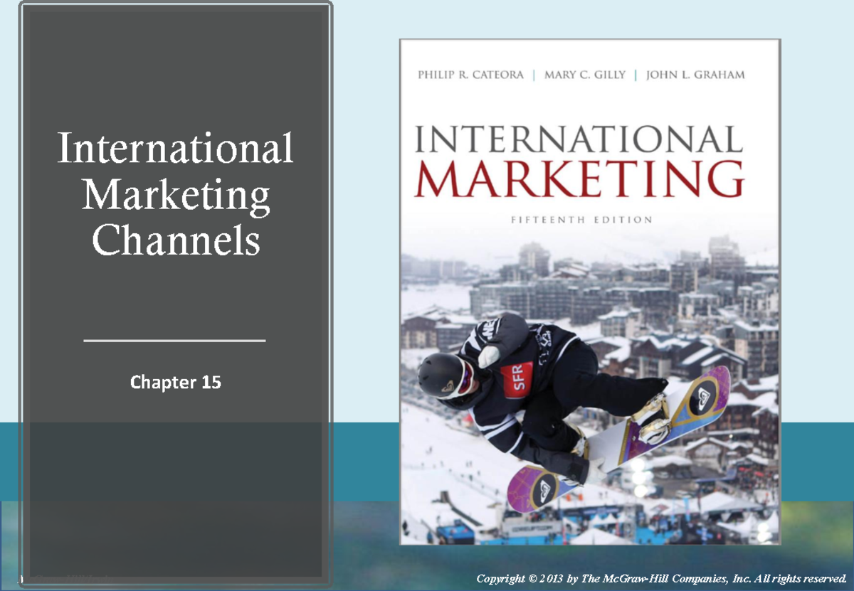 IM 15: International Marketing Channels - Lecture Notes - Studocu