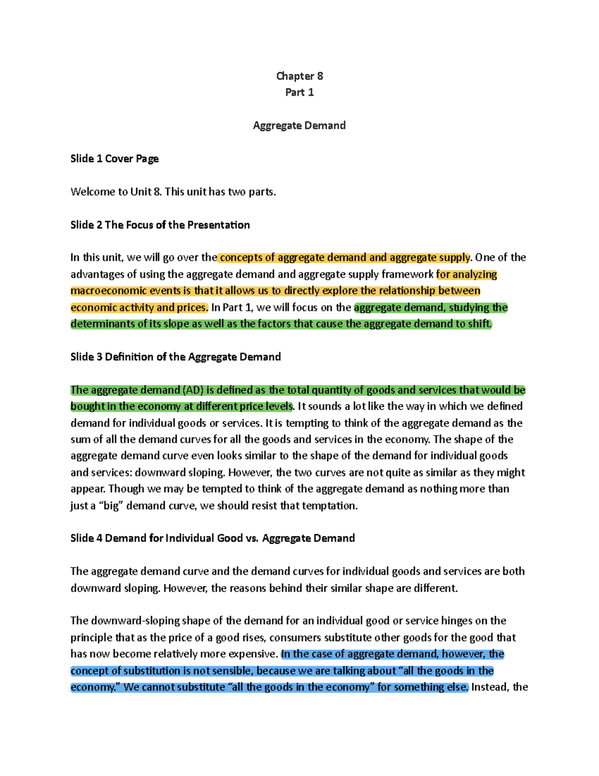 Final Exam Study Guide for Course CS101: Algorithms and Structures - Chapter 8 Part 1 Aggregate ...