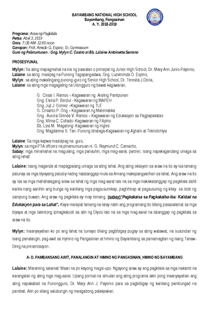 NSTP-CWTS - ...... - NSTP-CWTS 1 Overview NSTP aims to inculcate civic ...