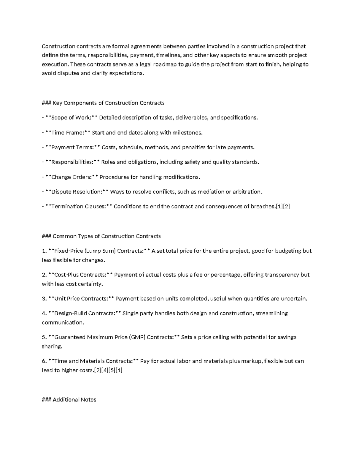 Construction Contracts Overview - Key Components & Types (WPS Office ...