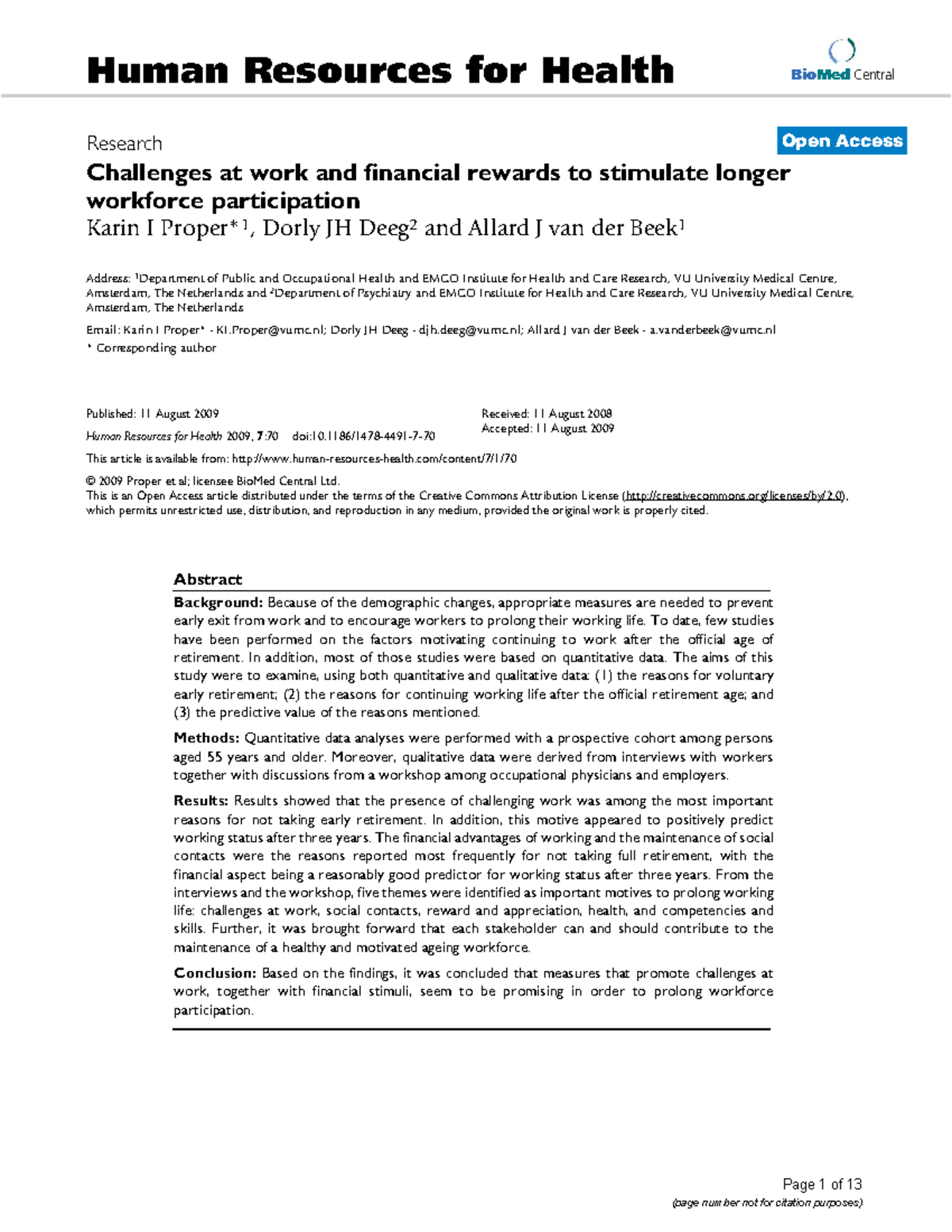 HR for Health: Challenges & Financial Rewards for Workforce Longevity ...