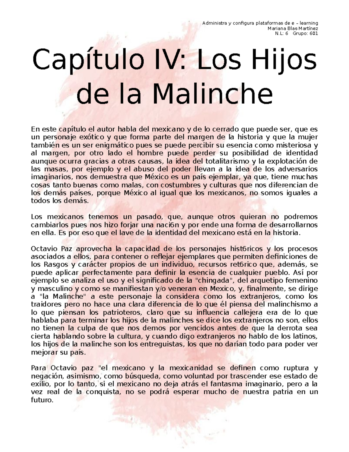 Capítulo IV Los Hijos de la Malinche - Administra y configura ...