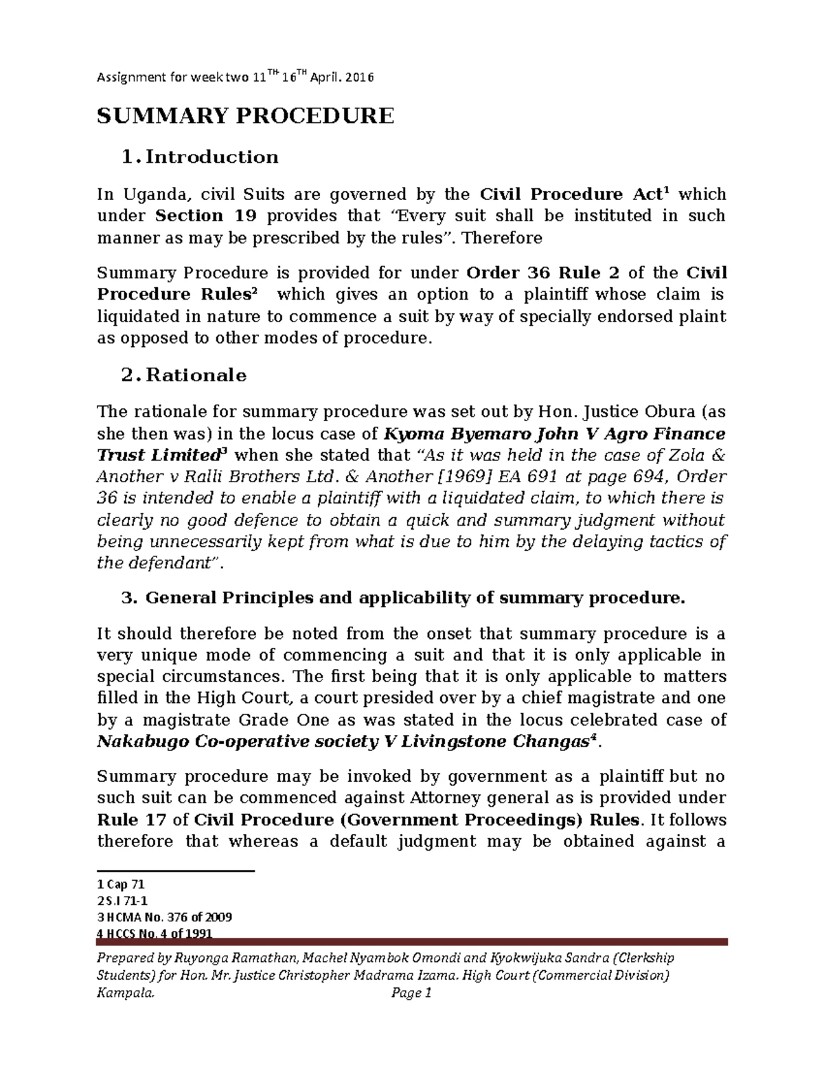 Eccmis User Manual For the Advocates and Litigants - 0 o Procedural ...