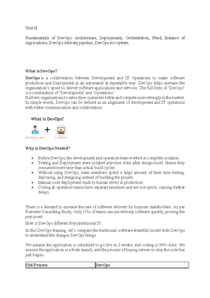 Dev Ops-Unit-IV - Dev Ops-Unit-IV - DevOps-UNIT - IV (Integrating the system: Build systems ...