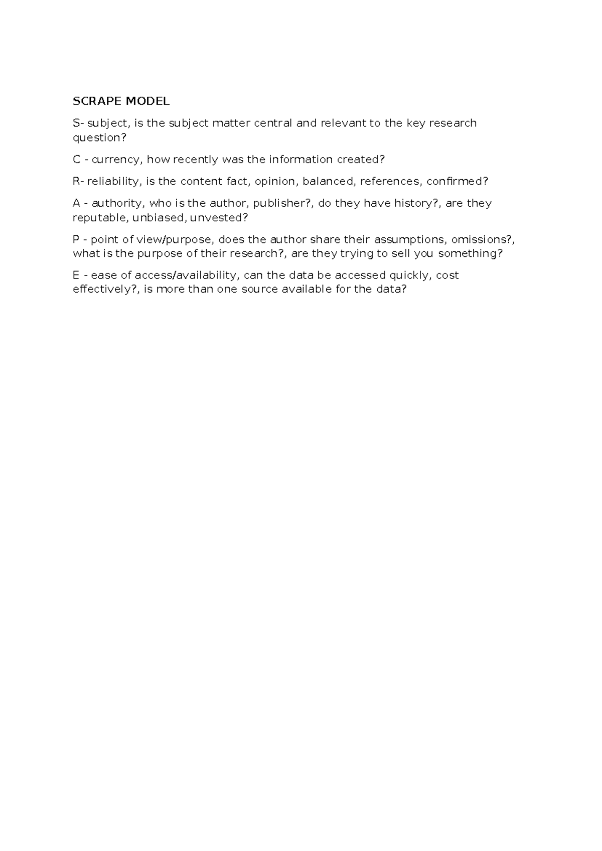 Scrape model - Summary Marketing Insight - SCRAPE MODEL S- subject, is ...