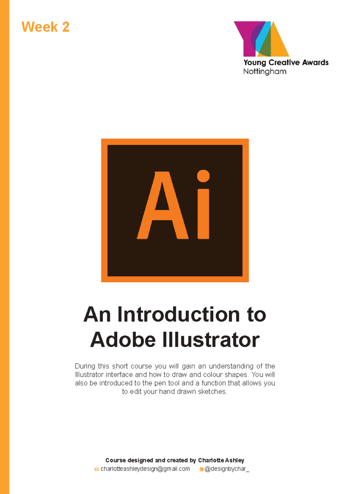 Week 2: Intro to Adobe Illustrator - Interface & Tools Guide - Studocu