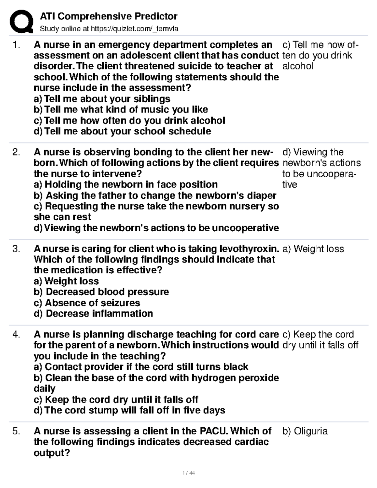 Comp 2 - Practice Comp questions - Study online at quizlet/_femvfa A ...