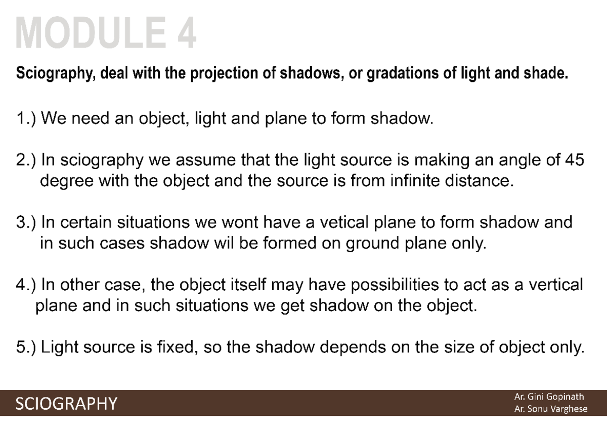 Sciography - Architecture - Studocu