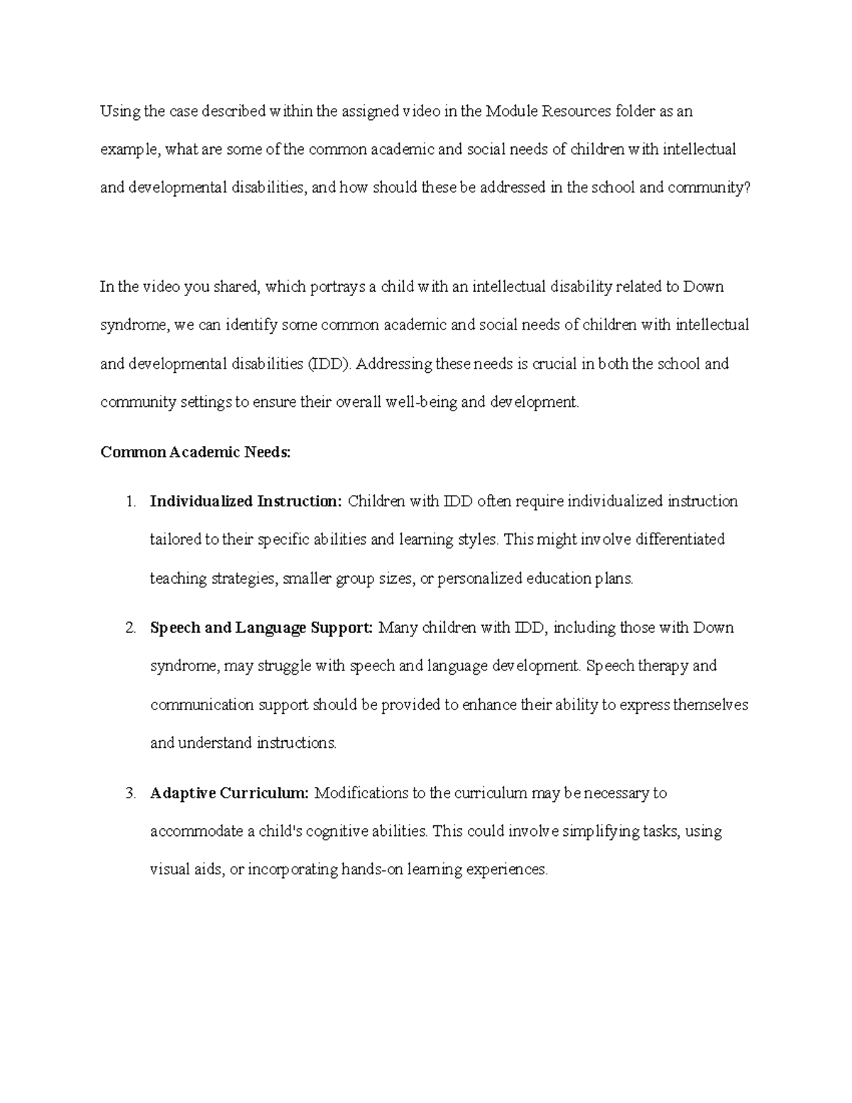 Module Four Discussion - Using the case described within the assigned ...