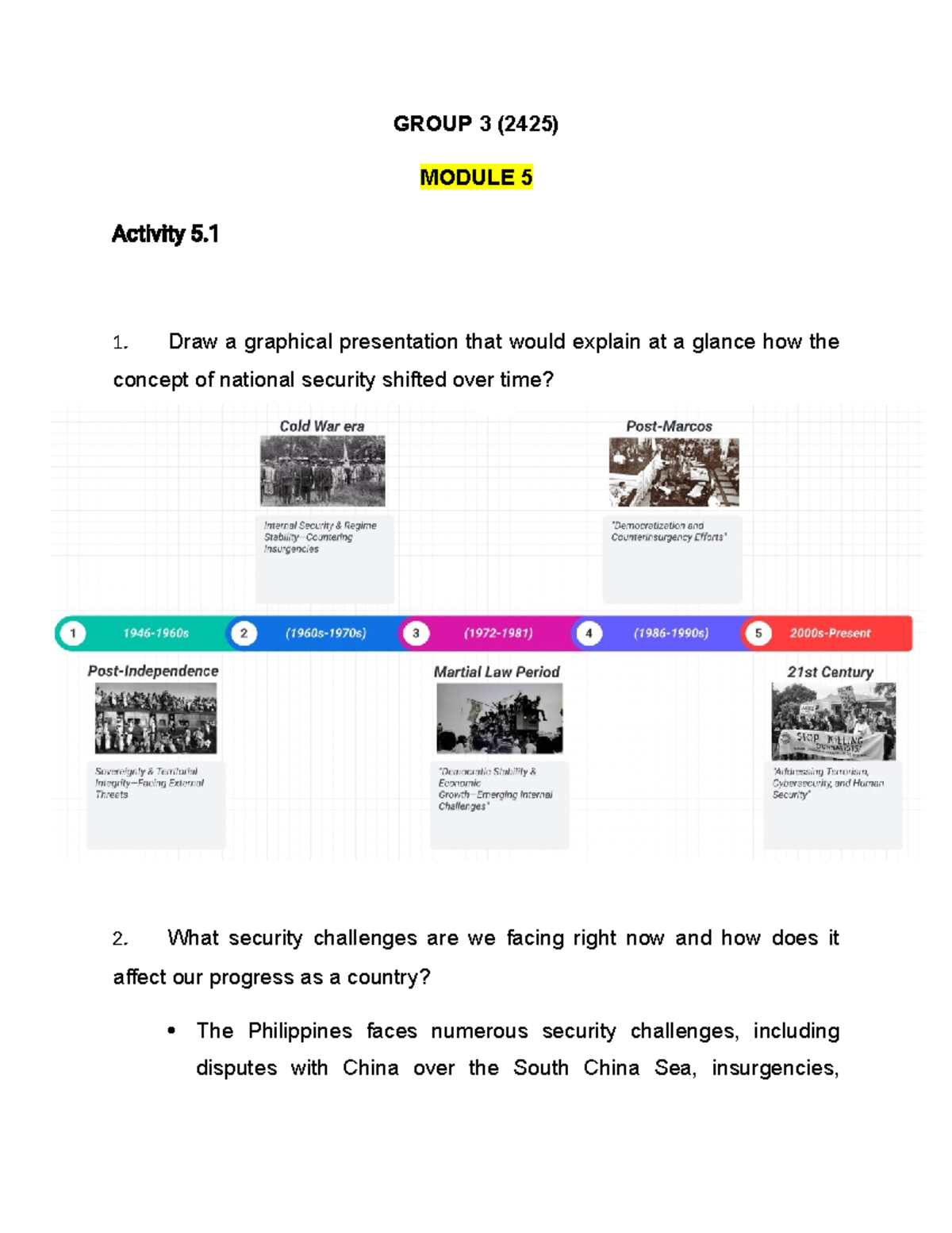 NST 1 Module 5: National Security Challenges and Future Peace ...