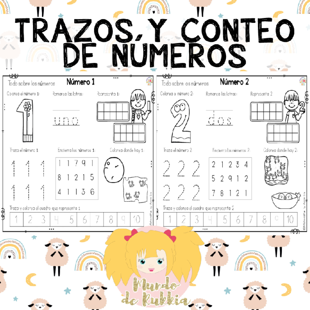 Material para Trazar y Contar Números - Mundo Rukkia - Studocu