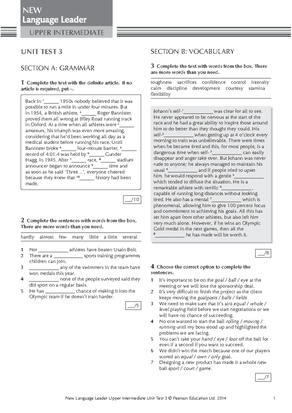 M03 LL TES Uinglb 8445 U03 - NEW New Language Leader Upper Intermediate ...
