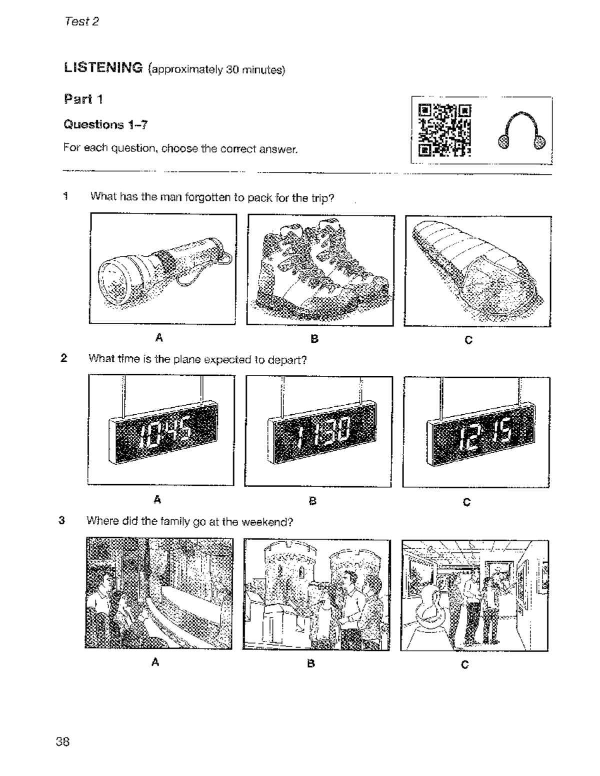 Listening Practice Test 2: Comprehensive Questions and Answers - Studocu