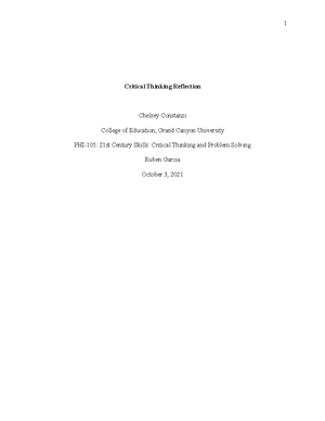 [Solved] Define - 21st Century Skills: Critical Thinking and Problem ...