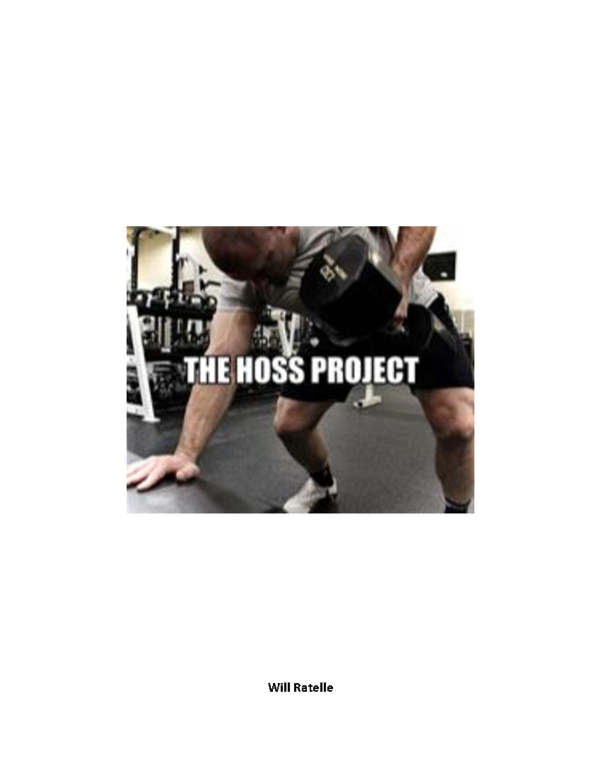 The Hoss Project E-Book: Strength and Hypertrophy Insights - Studocu