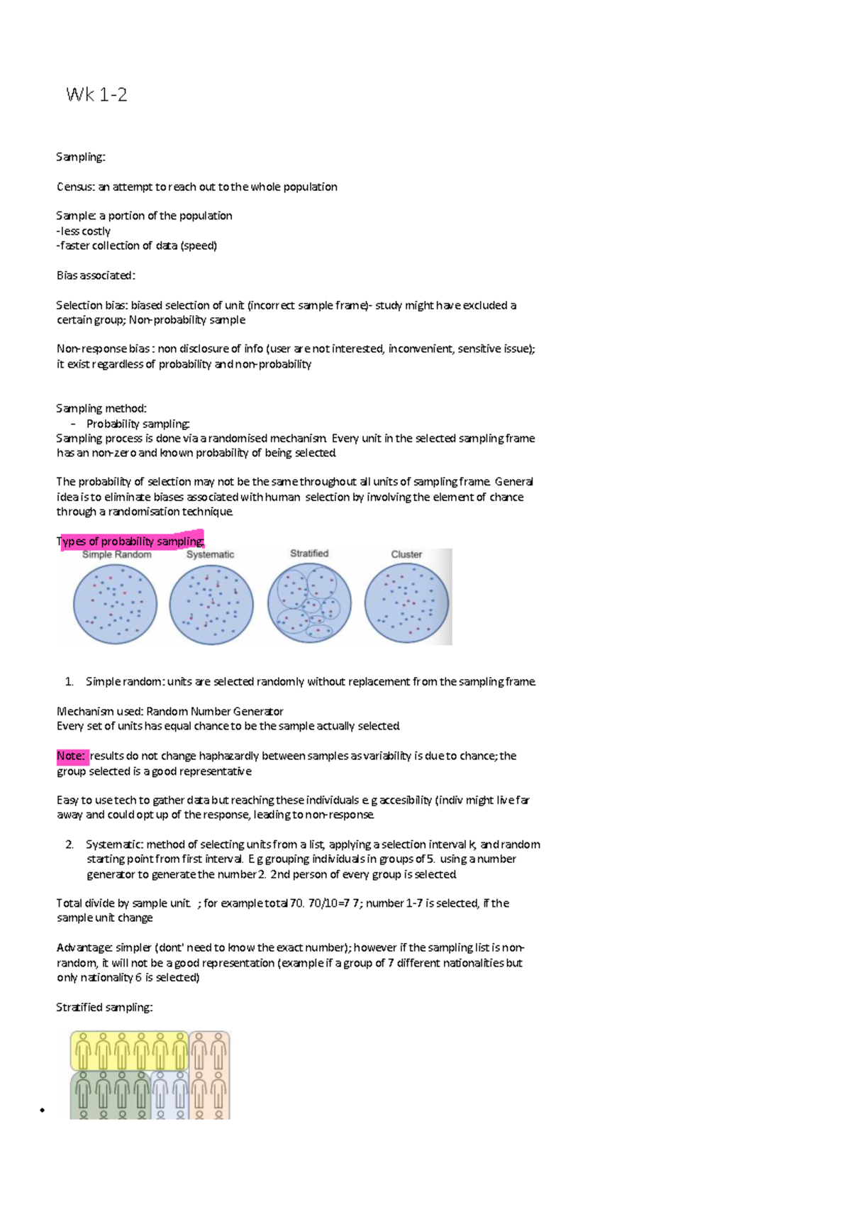 Chapter 1: Sampling Techniques and Data Collection in GEA1000 - Studocu