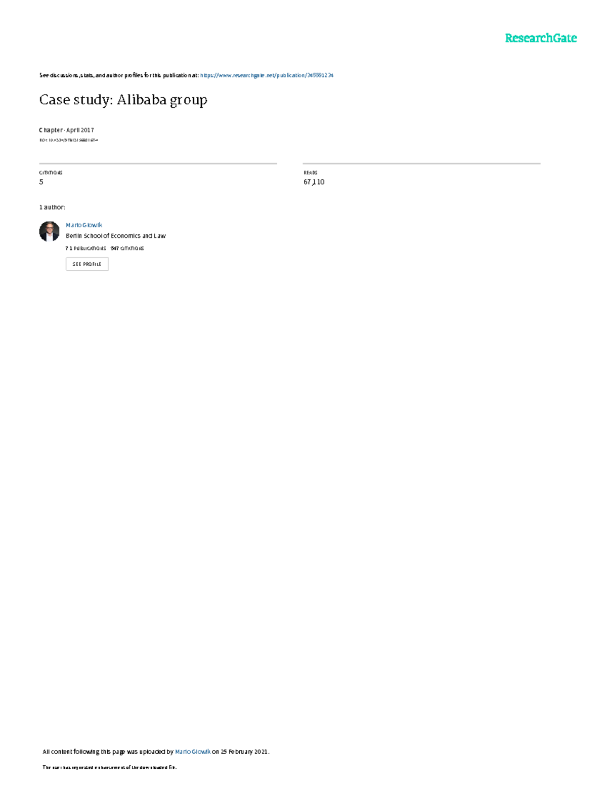 Case Study: Alibaba Group Analysis and Insights (Final) - Studocu