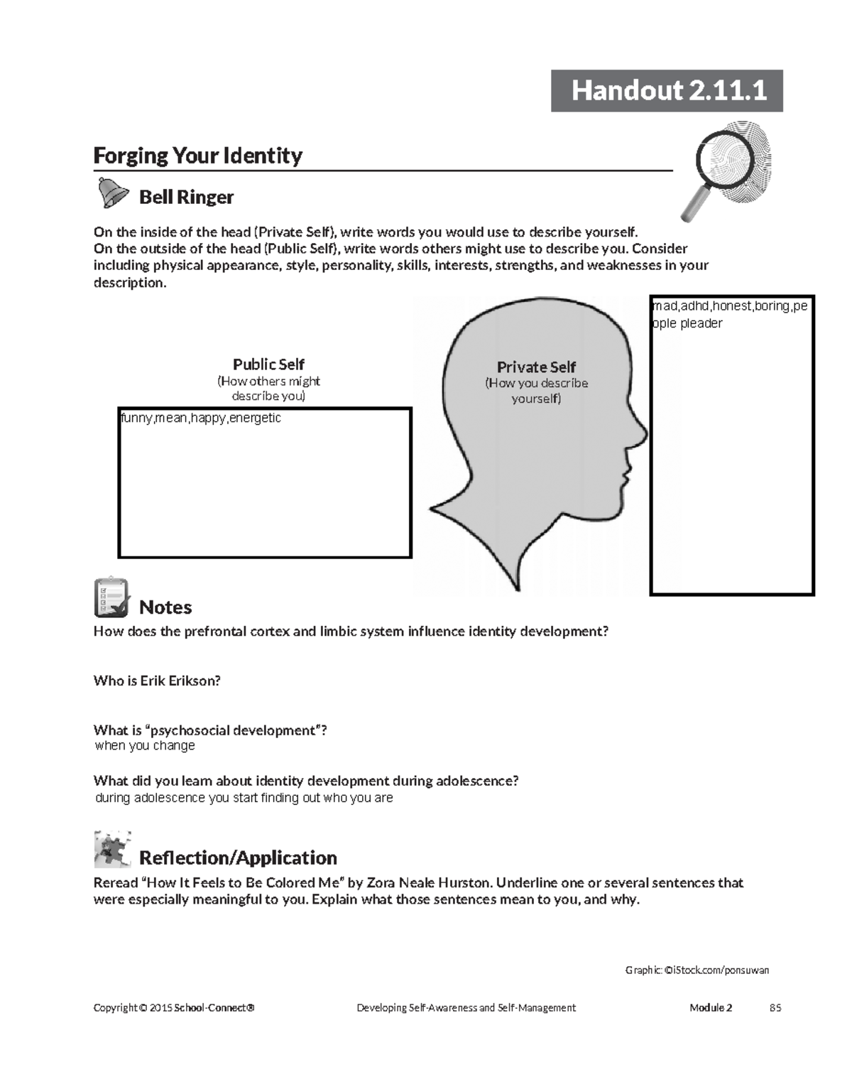 Handout 2.11: Exploring Identity Development and Self-Awareness - Studocu