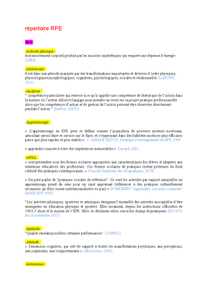 Cours - Effet et Motivation - RPE : Effort et motivation : incidences sur les apprentissages des ...