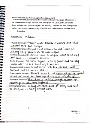 NUR 150 Week 10 PCA - Homework - Week 10 Lecture: Patient Education ...