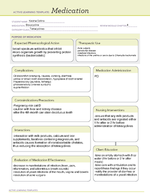 Prednisone - template - ACTIVE LEARNING TEMPLATES Medication STUDENT ...