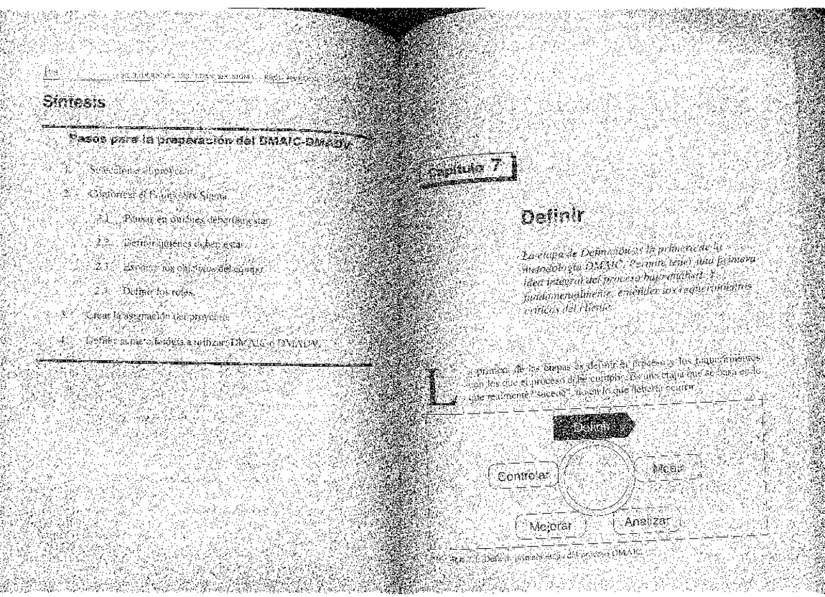 190 EL LIDERAZGO DEL LEAN SIX SIGMA: Pasos para Definir en DMAIC - Studocu